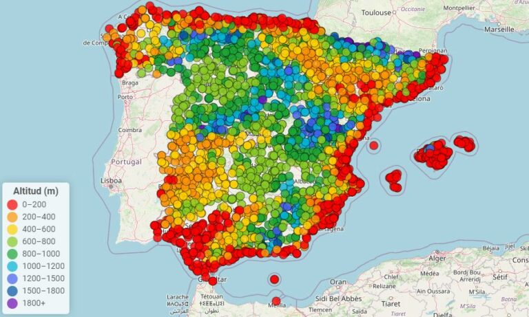 Visor de la Red de AEMET en España | Visores Cartográficos | Meteosierra